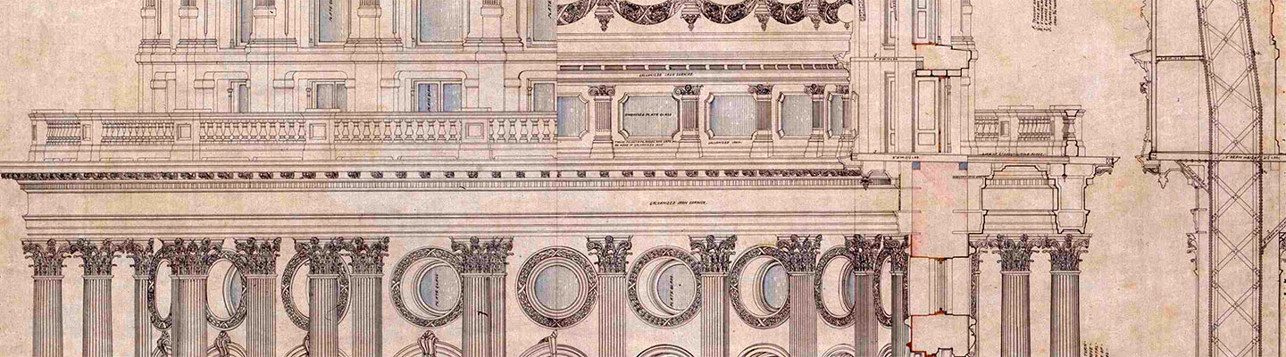 Architectural drawing of the Texas State Capitol | Bullock Texas State ...