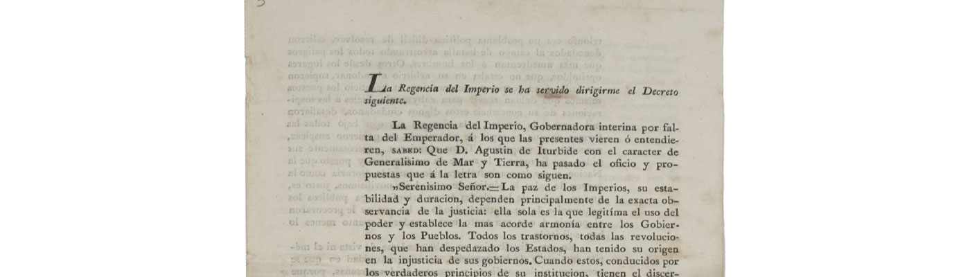 Decree from Agustin Iturbide | Bullock Texas State History Museum