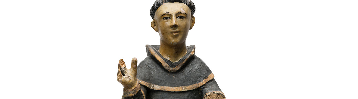 Carved Statue of Saint Anthony of Padua