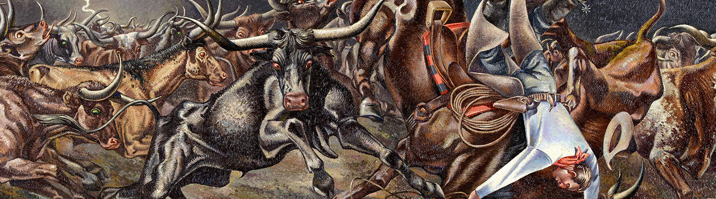 New Deal Mural Study for "Stampede"