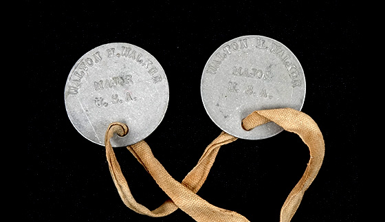 Walton Walker Biography Walton Walker's Dog Tags | Bullock Texas State