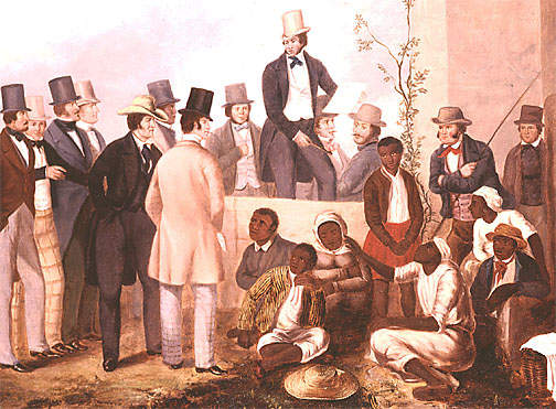 Slave auction circa 1800